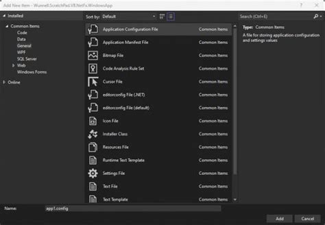 Vs 2022 Resolved Appconfig Vbforums