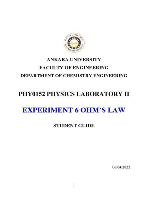 verification of ohm s law relating voltage current and resistance