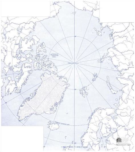 Позначте на контурній карті географічних обєктів та течій Північно льодовитого океану
