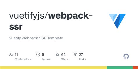 Github Vuetifyjswebpack Ssr Vuetify Webpack Ssr Template
