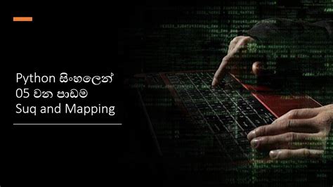 Python Tutorials 05 Sequence Data Types And Mapping Sinhala Black Tiger Youtube