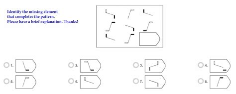 solved identify the missing element that completes the
