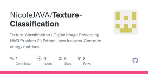 Github Nicolejava Texture Classification Texture Classification