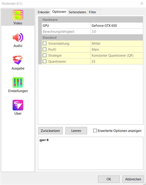Voukoder 6 Doesnt See Nvenc Gf 760 Win 7 X64 Latest Drivers But