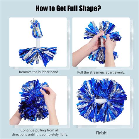 Cheerleader Pom Poms Blue