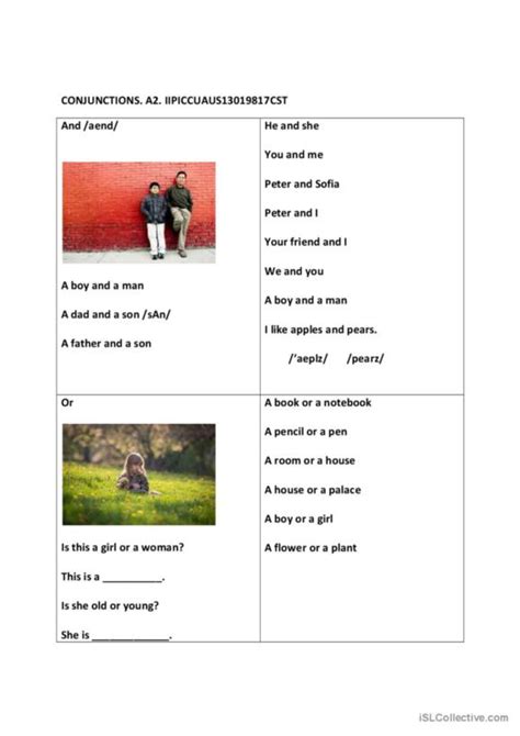 134 Conjunctions English Esl Worksheets Pdf And Doc