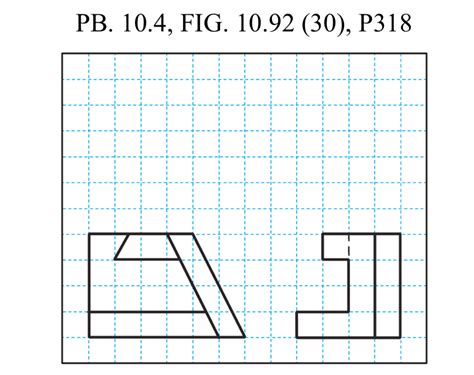 Solved Problem 104 Figure 1092 Given The Two Views Of A