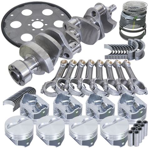 Eagle Chevrolet Sbc 1pc Seal 383ci Balanced Rotating Assembly Kit W 168 Tooth Flexplate