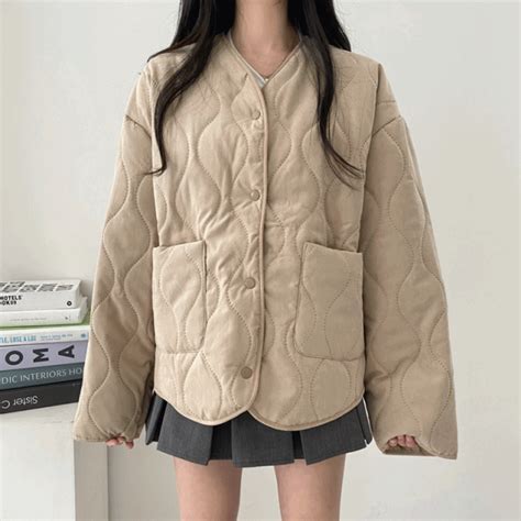 특가 후리스안감 기모 누빔 퀄팅 오버핏 후리스 경량 패딩 점퍼 에이블리