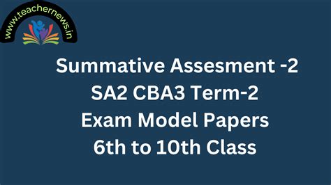 Download Karnataka Sa 2 9th Class Model Question Papers 2025 Kseeb