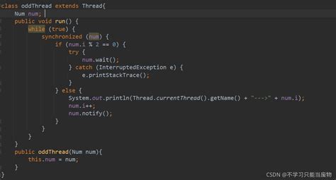 使用生产者和消费者模式实现，交替输出java多线程wait和notify方法，实现两个线程交替输出奇数和偶数使用传统线程通信 完成 生产消费模式 最终输出效果 交替执行 要求 队列交替