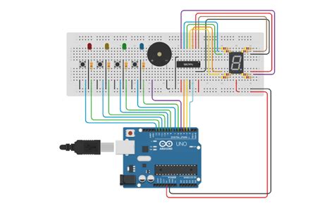 Circuit Design Simon Says Game Tinkercad
