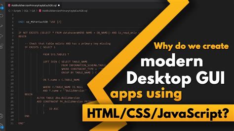 Why Do We Create Modern Desktop Gui Apps Using Html Css Javascript Gerrysweeney