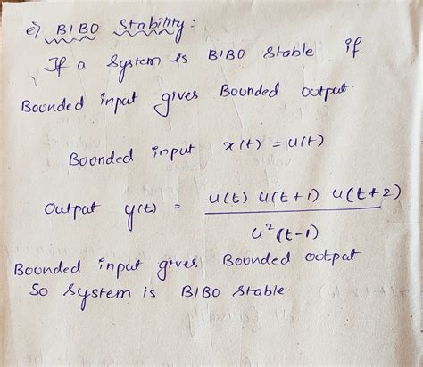 Solved Problem 1 20 Points Let The Input Output Relationship Of A