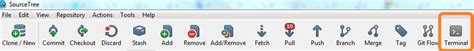 How To Use Git Command Line Via Sourcetree On Windows Stack Overflow