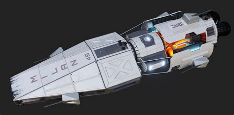 Lancer Class Corvette The Milan By Me Made In Blender Textured In Quixel Mixer Rspaceships