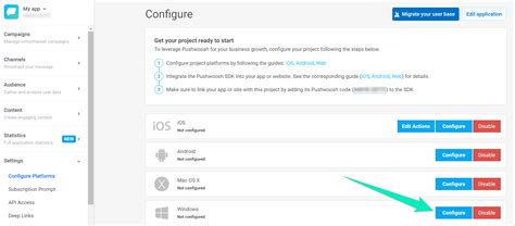 Windows Configuration Pushwoosh Documentation