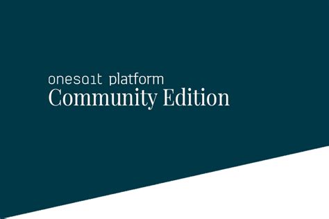 Onesait Platform Community Edition Onesait Platform Community