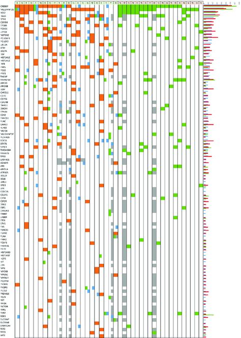 Distribution Of Genes Recurrently Mutated In 22 Pre Tfltfl And 20 Ntfl
