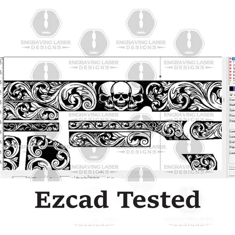 This Engraving Laser Designs Colt 1911 Scroll And Skull Design Inspire Uplift