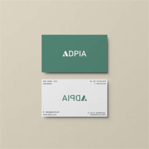 심플한 명함 디자인 명함 포트폴리오 크몽