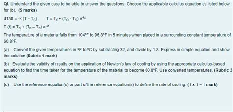 Solved QI Understand The Given Case To Be Able To Answer Chegg Com