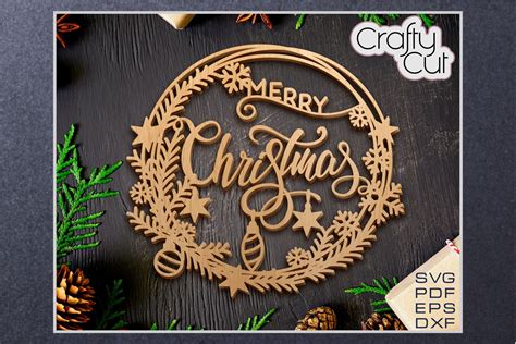 952 Christmas Wreath Svg Cut Free Free Svg Cut Files Svgly For Crafts