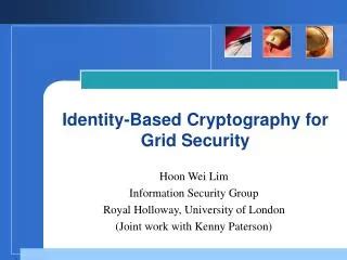 PPT An Introduction To Identity Based Cryptography PowerPoint Presentation ID