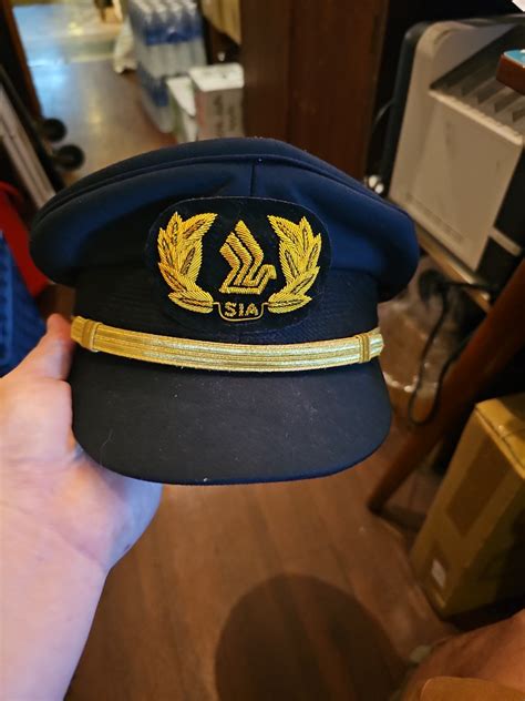Sia Singapore Airline Pilot Cap Hat Hobbies And Toys Memorabilia