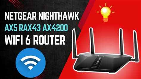 Netgear Nighthawk Ax5 Rax43 Ax4200 Wifi 6 Router Setup Youtube