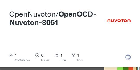 Github Opennuvotonopenocd Nuvoton 8051