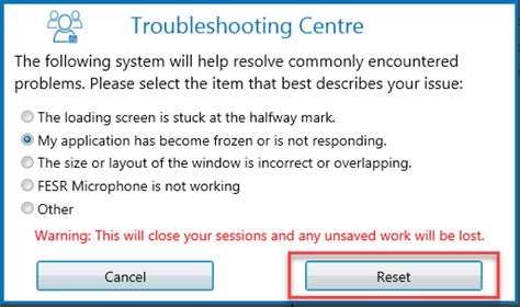 Reset Citrix Receiver If Clinical Applications Are Lagging Or Frozen
