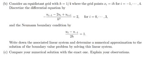 Solved Two Point Boundary Value Problem With Neumann