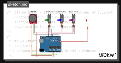 servomoteur joystick wokwi esp32 stm32 arduino simulator