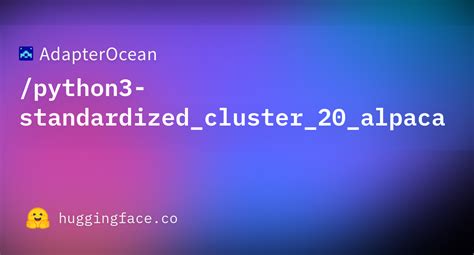 Adapteroceanpython3 Standardizedcluster20alpaca · Datasets At Hugging Face