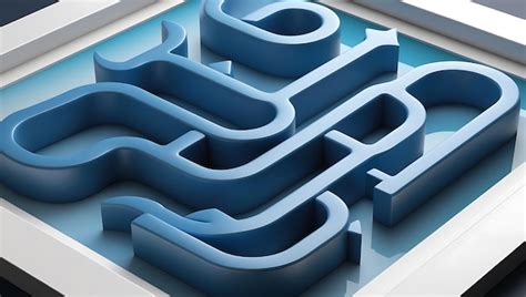 Geometric Maze Background With Interlocking Paths And Precise Lines Premium Ai Generated Image