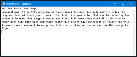 Program To Copy Contents Of One File To Another In C