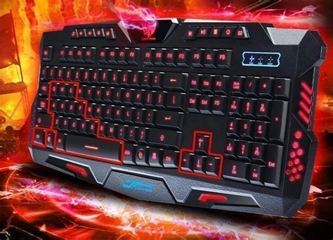 Color Backlit Pro Gaming Usb Keyboard Multimedia Illuminated Led Usb Wired Axgear Ca