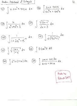 Calculus Challenging Integration Problems With Detailed Solutions