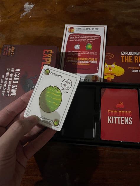 Exploding Kittens Card Game Hobbies And Toys Toys And Games On Carousell