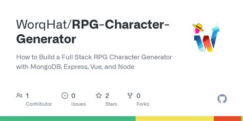 github worqhat rpg character generator how to build a full stack rpg character generator with