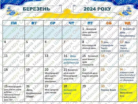 Календар памятних дат свят знаменних подій враховано нові на 2023 2024 н р вересень 2023