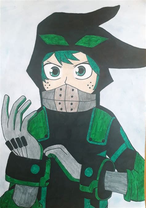 Mha 💚izuku Midoriya💚 Painting Anime Painting Fictional Characters