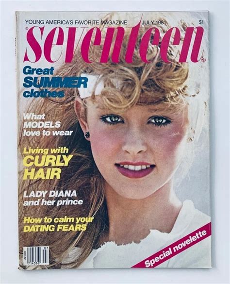 Vtg Seventeen Magazine July 1981 Cover Girl Pam Gidley Princess Diana £