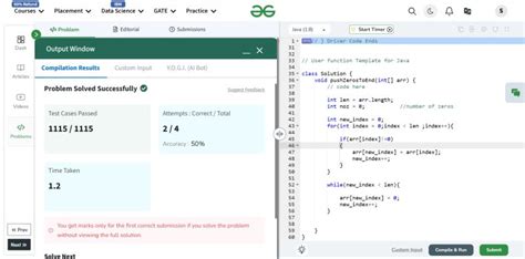 Geeksforgeeks Codingchallenge Dsa Java Problemsolving