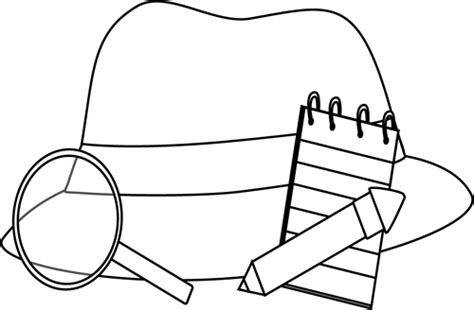 Detective Hat Template