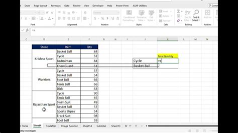 Part 264 Sumif Function Practice Video In Excel Youtube