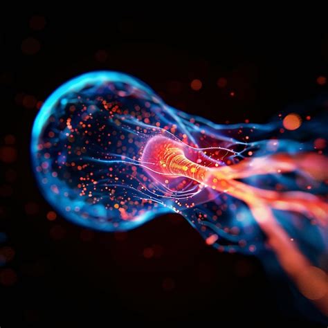 Premium Photo Futuristic Neural Network Visualization With Glowing Connections And Data Flow