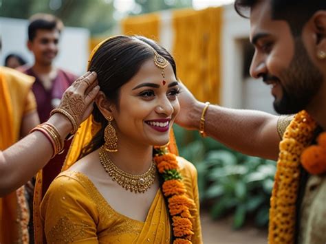 Premium Photo Turmeric Paste For Haldi Ceremony Indian Hindu Wedding