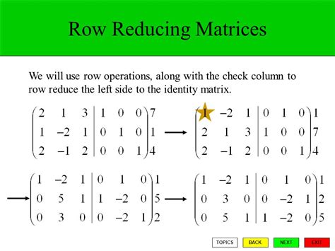 How To Reduce A Matrix Interpretationprocedure19